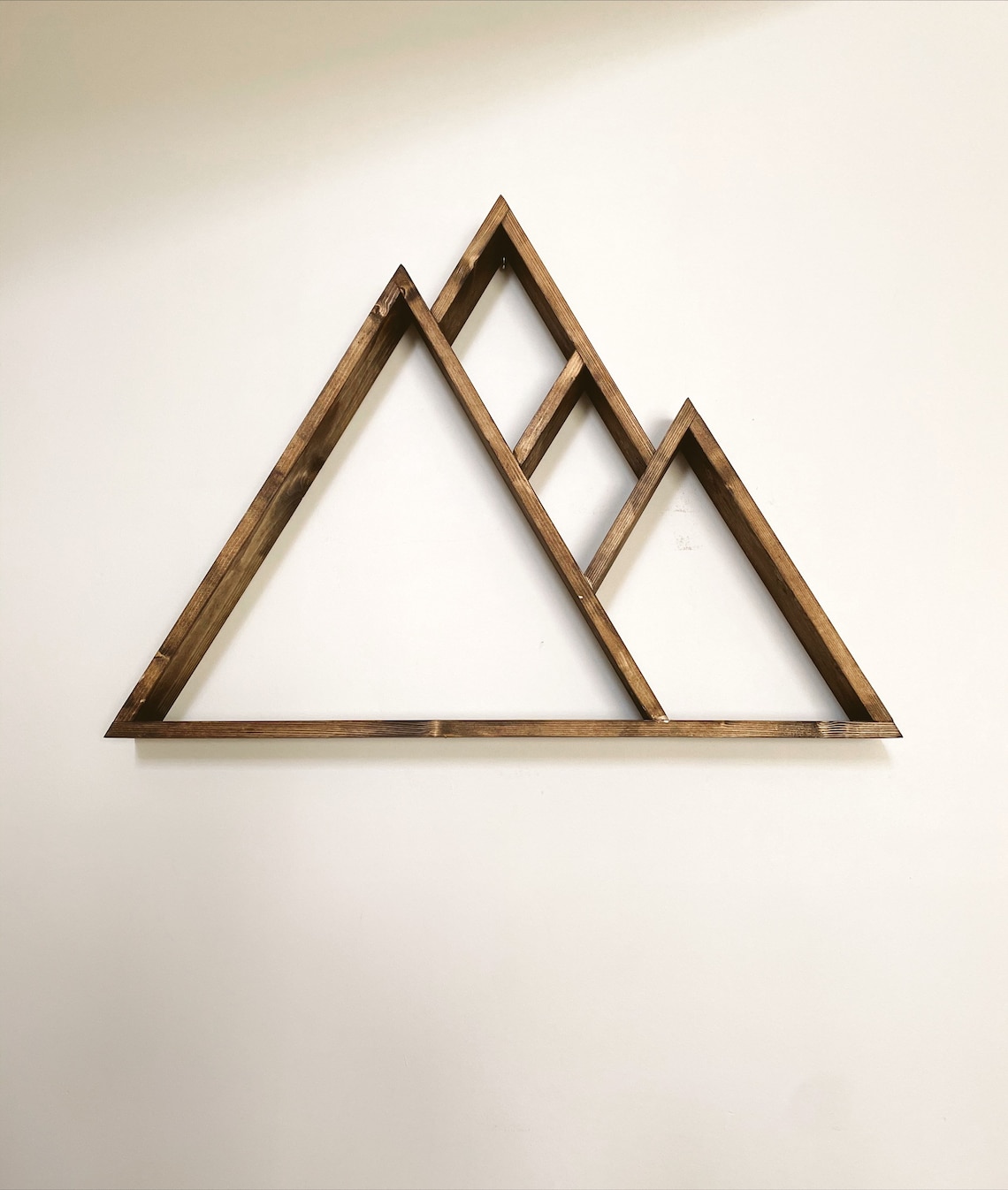 Mountain Shelf Geometric Shelves Wood Wall Shelf 35X26 - Etsy