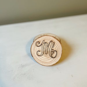Personalized Initial Coasters | Wood Slice Coaster| Engraved Coaster ...