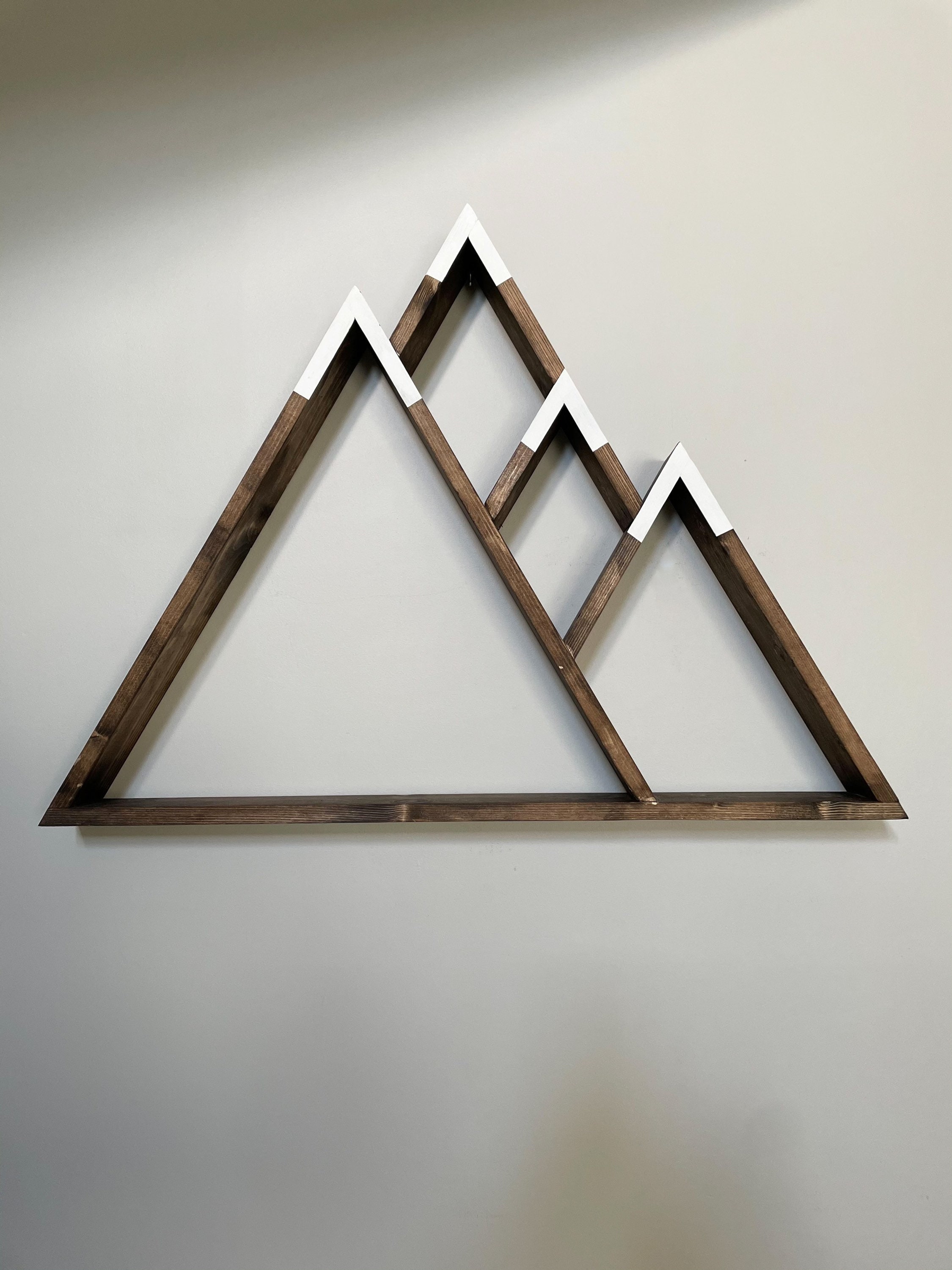 Mountain Shelf Geometric Shelves Wood Wall Shelf 35X26 | Etsy