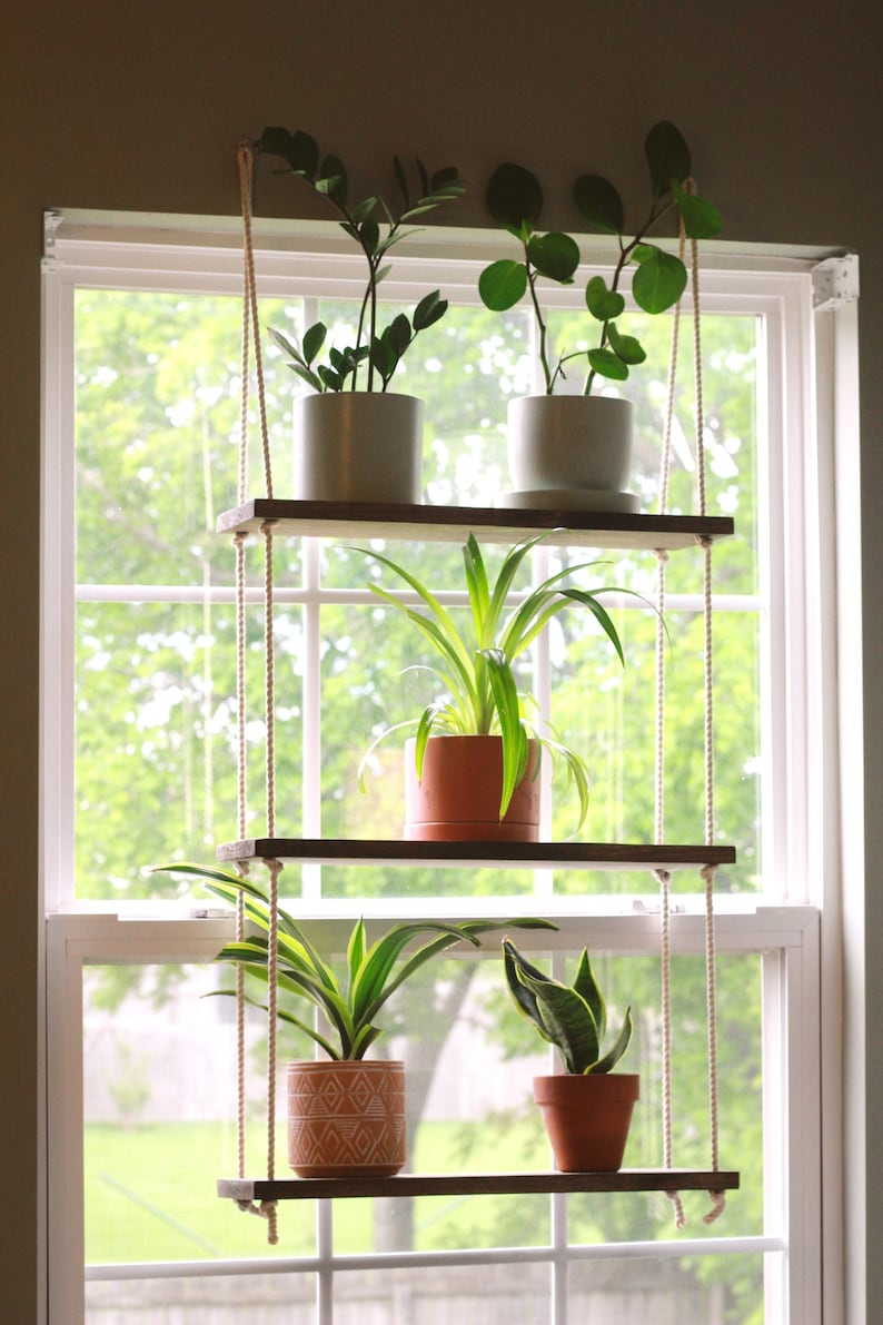 Window Plant Shelf Hanging Window Shelf 3 Tiered Window - Etsy