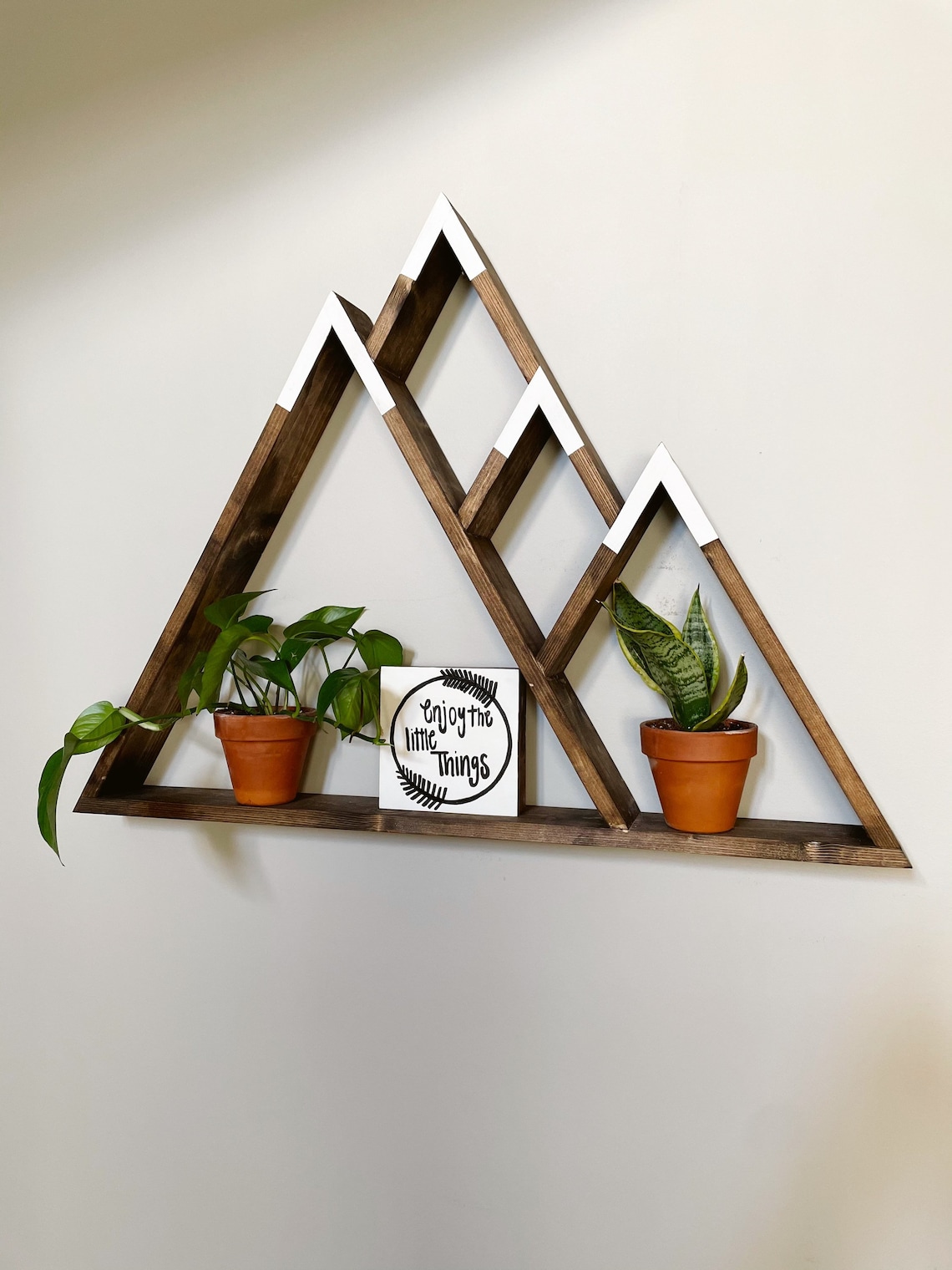 Mountain Shelf Geometric Shelves Wood Wall Shelf 35X26 - Etsy