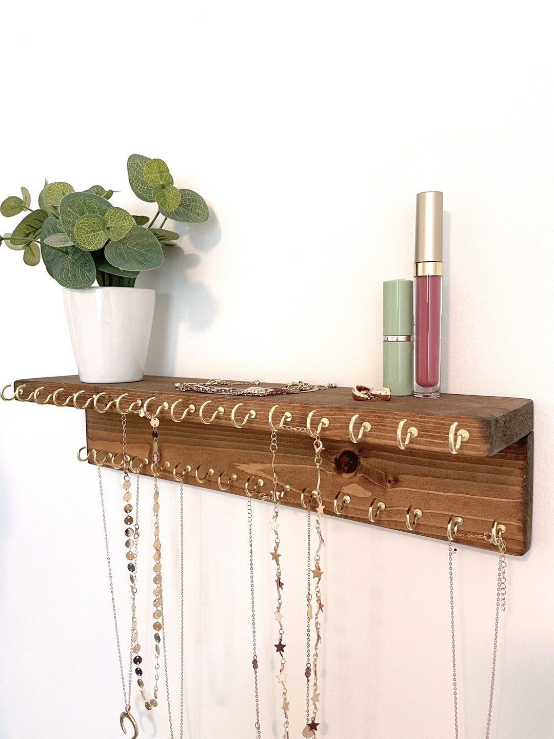 Hanging Jewelry Organizer, Necklace Organizer, Earring Holder, Jewelry ...