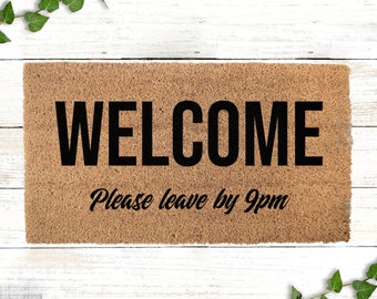 Please Leave by 9 | Etsy