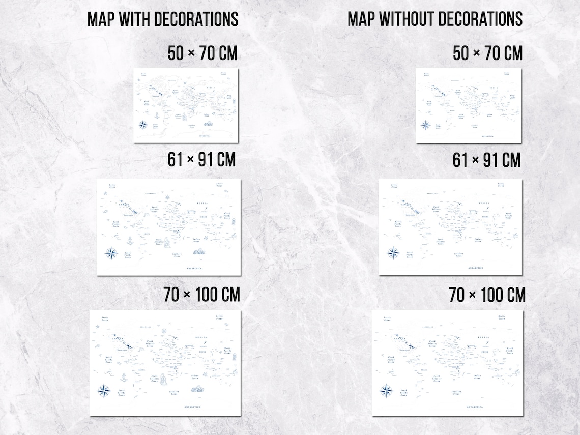 Laser Cut World Map Digital File, World Map Template, SVG World Map ...