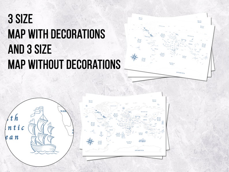 Laser Cut World Map Digital File, World Map Template, SVG World Map ...