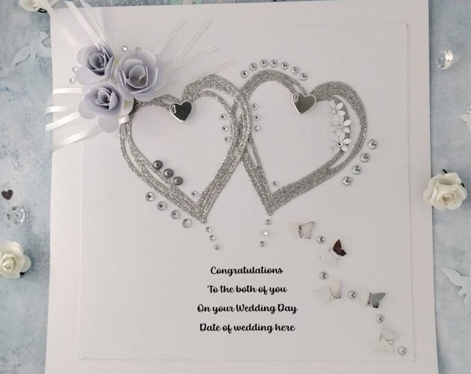 Handmade, Luxury, Personalised Wedding, Engagement, Anniversary Card - Etsy