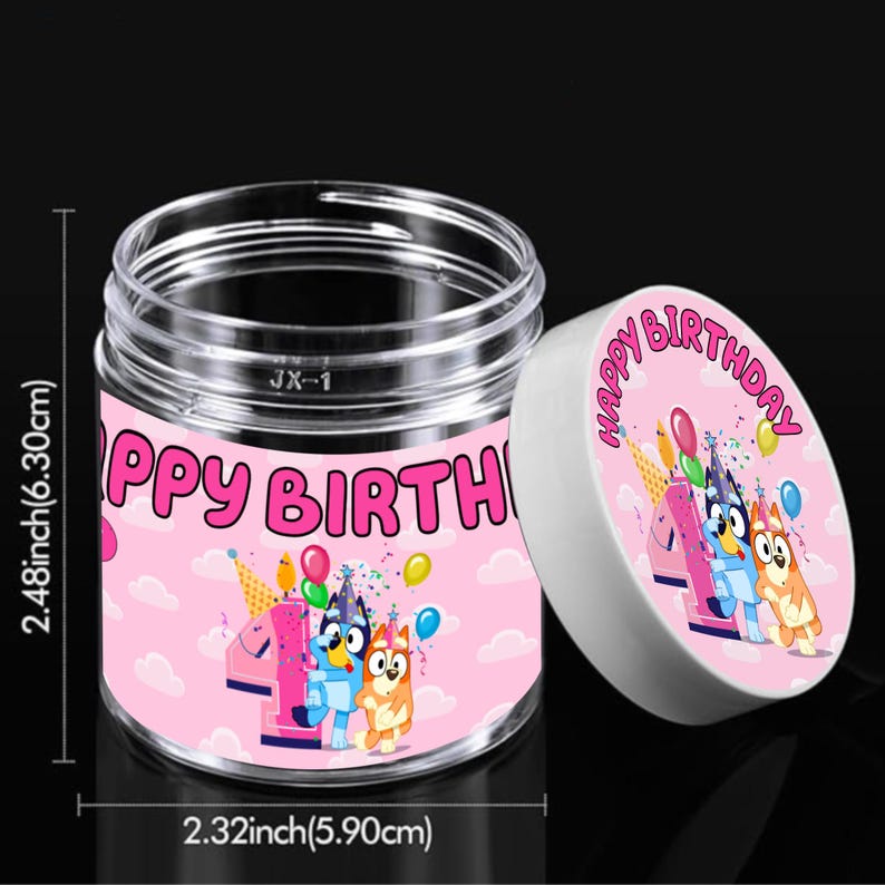 Bluey Slime Party Favor 4pk, 6pk, 8pk, 12pk, Sensory Jar, Goodie Bags ...