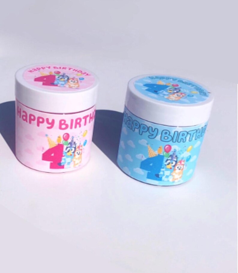 Bluey Slime Party Favor 4pk, 6pk, 8pk, 12pk, Sensory Jar, Goodie Bags ...