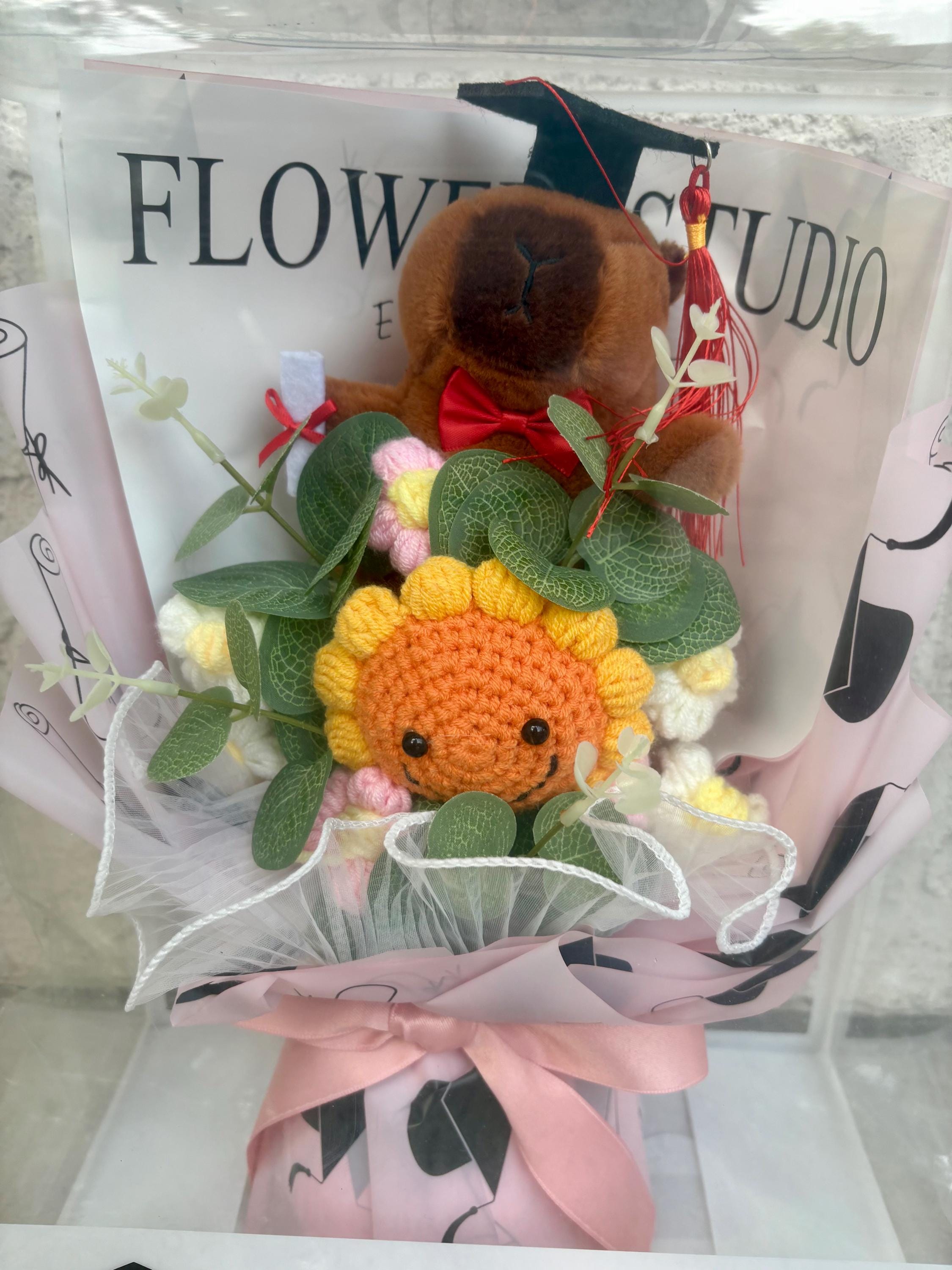 Capybara Flower Bouquet Graduation - Etsy