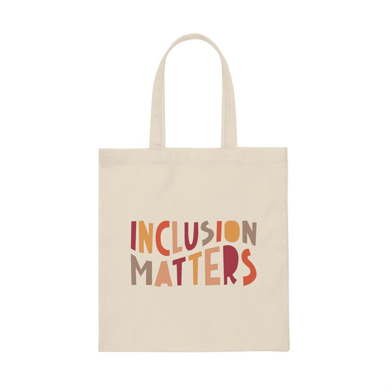 Inclusion Matters Canvas Tote Bag Mental Health Awareness - Etsy