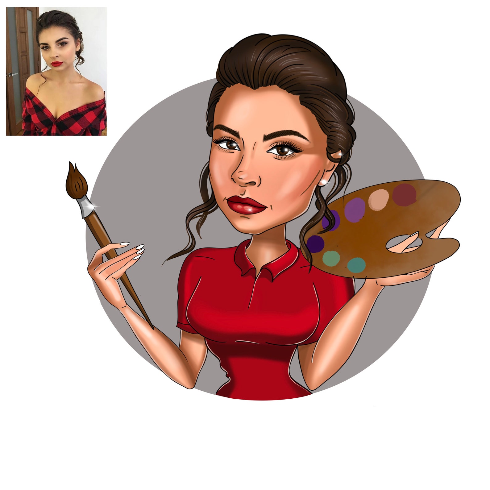 Portrait Logo custom cartoon portrait for your business logo | Etsy