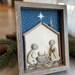 Pebble Art nativity Scene,set in a Wooden Frame,perfect Artwork for ...