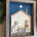Pebble Art nativity Scene,set in a Wooden Frame,perfect Artwork for ...