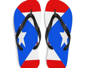 Puerto Rico Flip Flops | Etsy