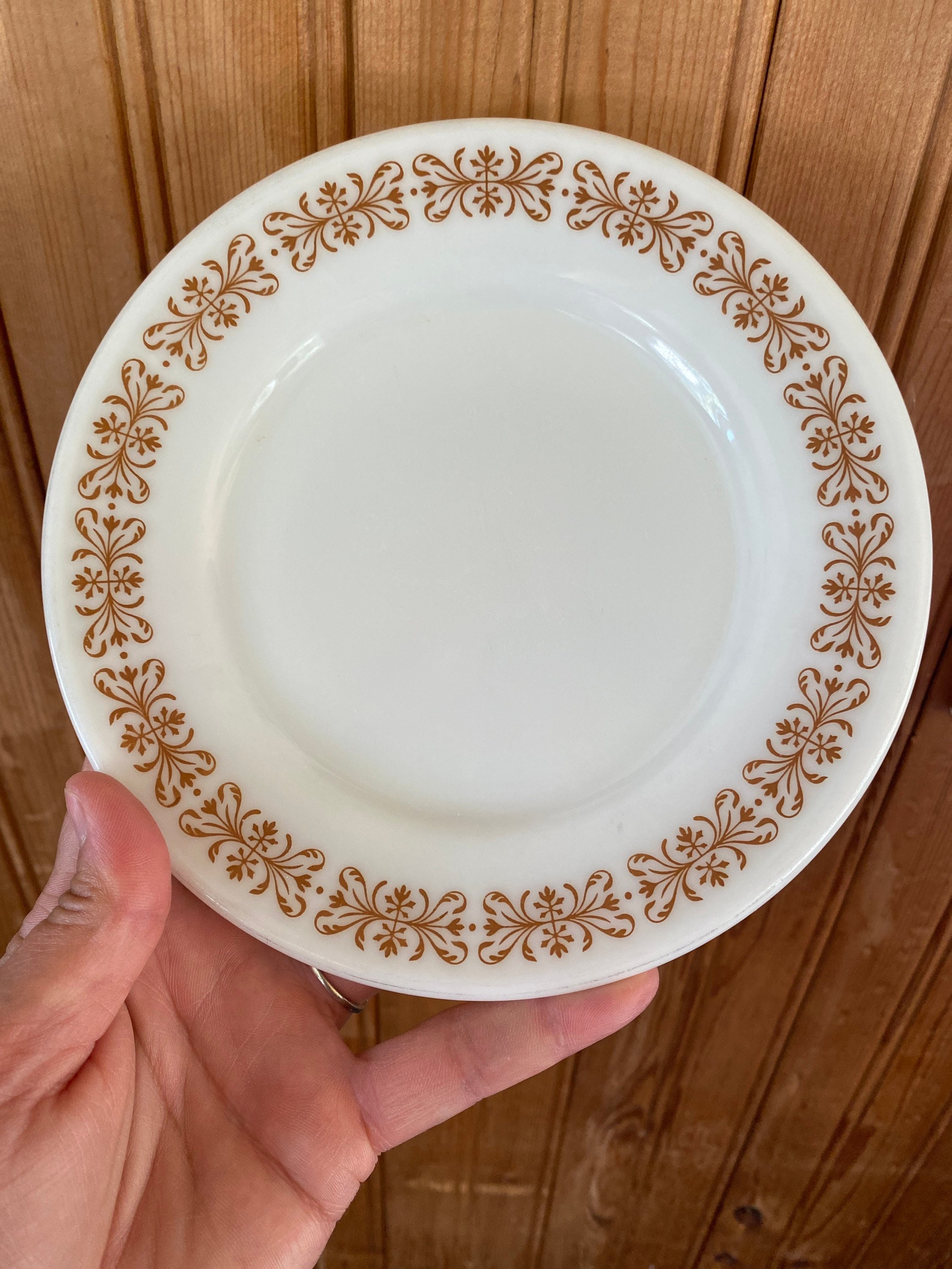 Pyrex Tableware by Corning 4 Bread Plates. Woodland Brown Floral. - Etsy UK