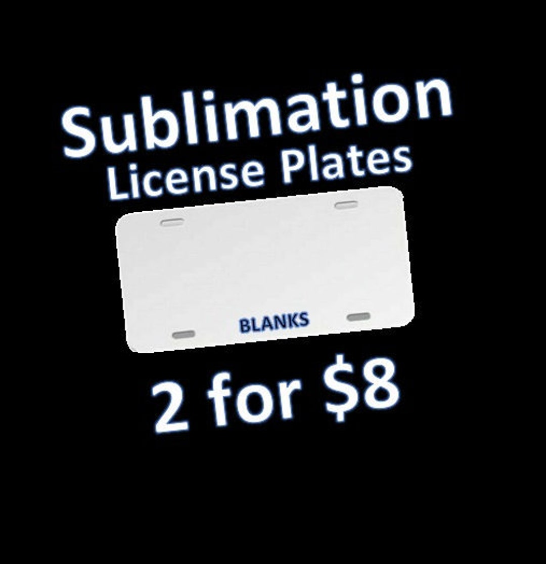 2 - Sublimation License Plates - Etsy