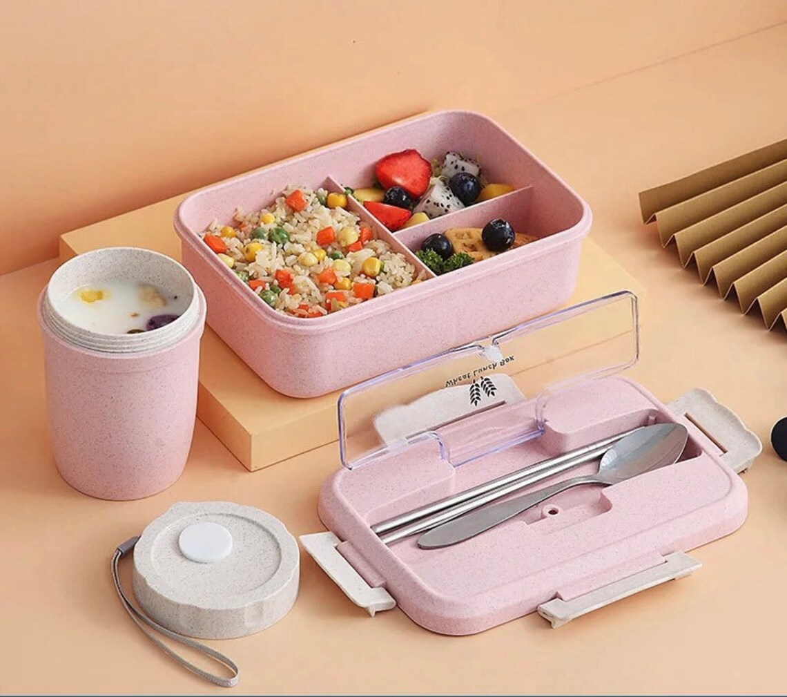 Eco-friendly Leakproof Bento Box Set Bento Box Lunch Box - Etsy