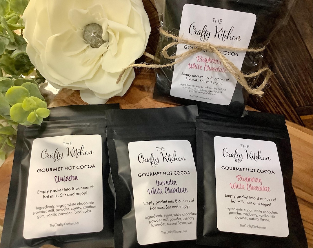 Gourmet Hot Cocoa Sampler, Unicorn, Lavender, Raspberry, Stocking ...