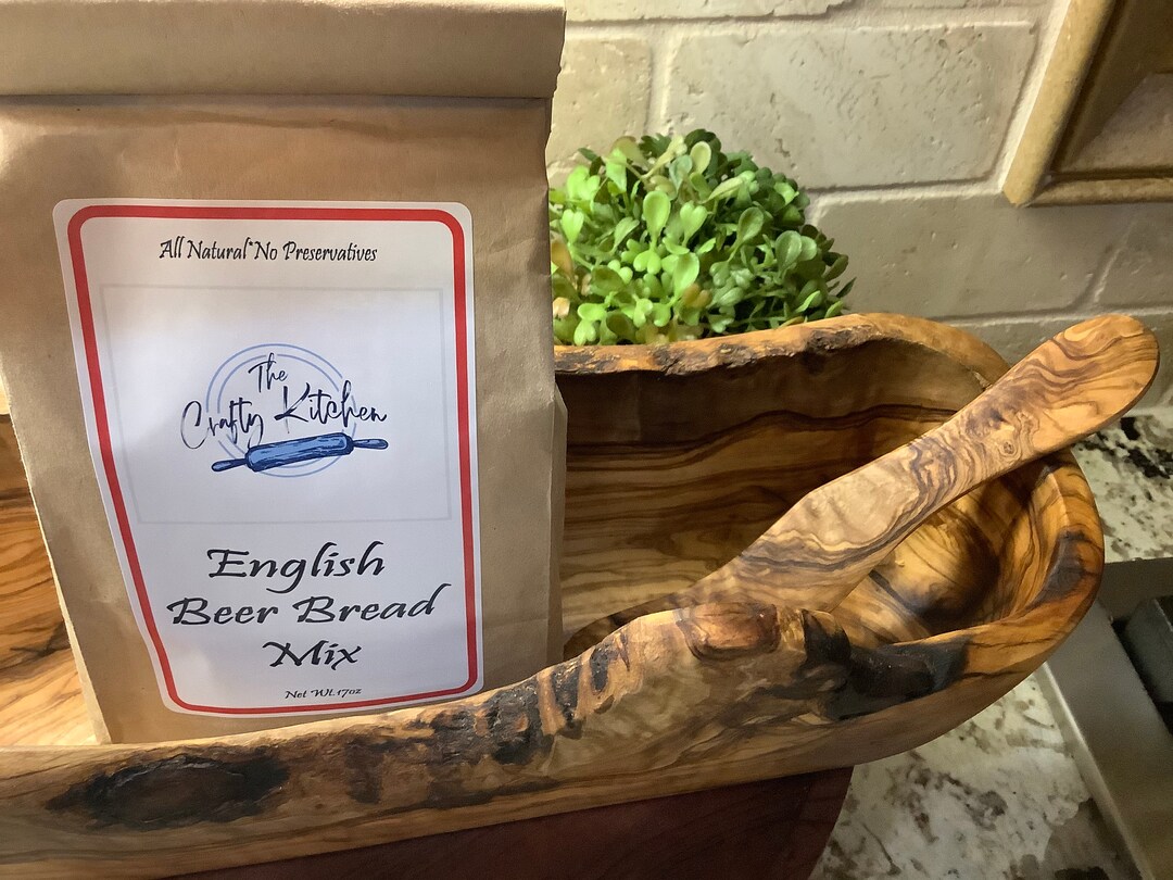 Handmade Olive Wood Bread Basket, Bread Basket With Knife, Beer Bread ...
