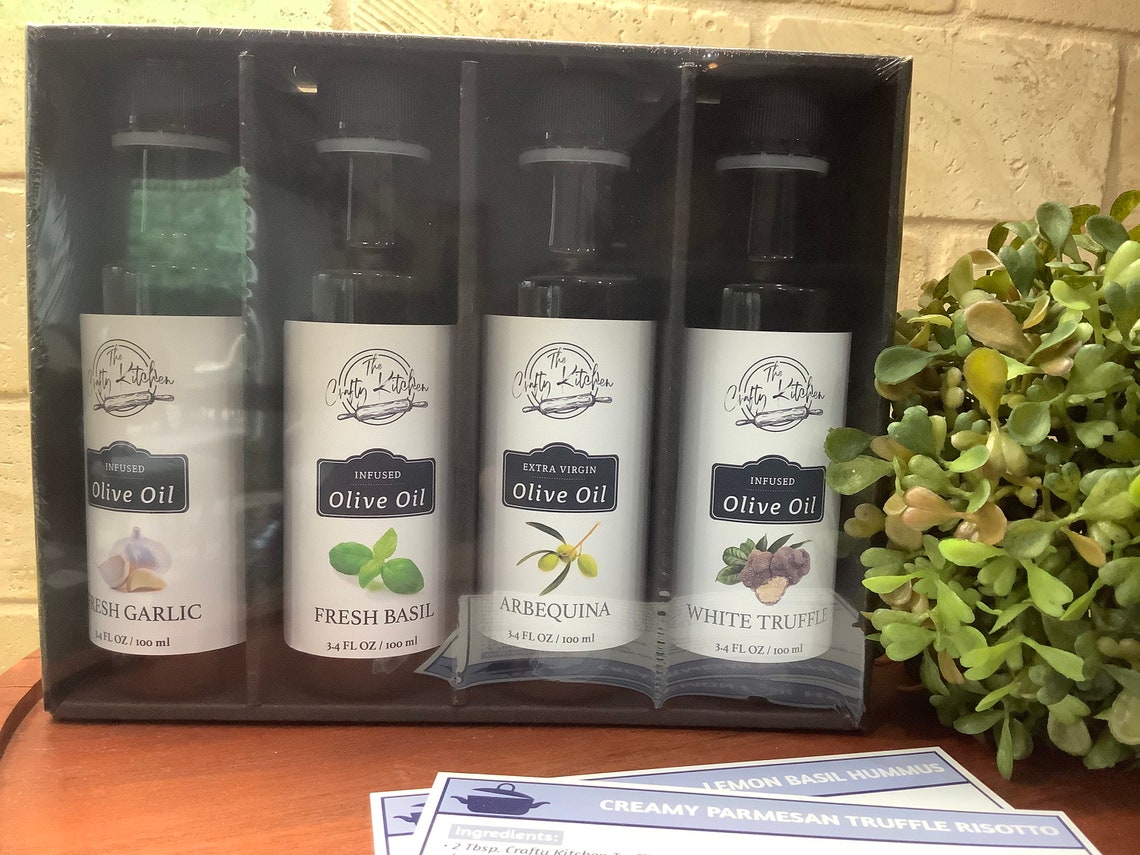 Olive Oil Sampler Gift Set, Balsamic Vinegar Sampler Set, Gourmet ...