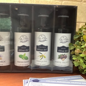 Olive Oil Sampler Gift Set, Balsamic Vinegar Sampler Set, Gourmet ...