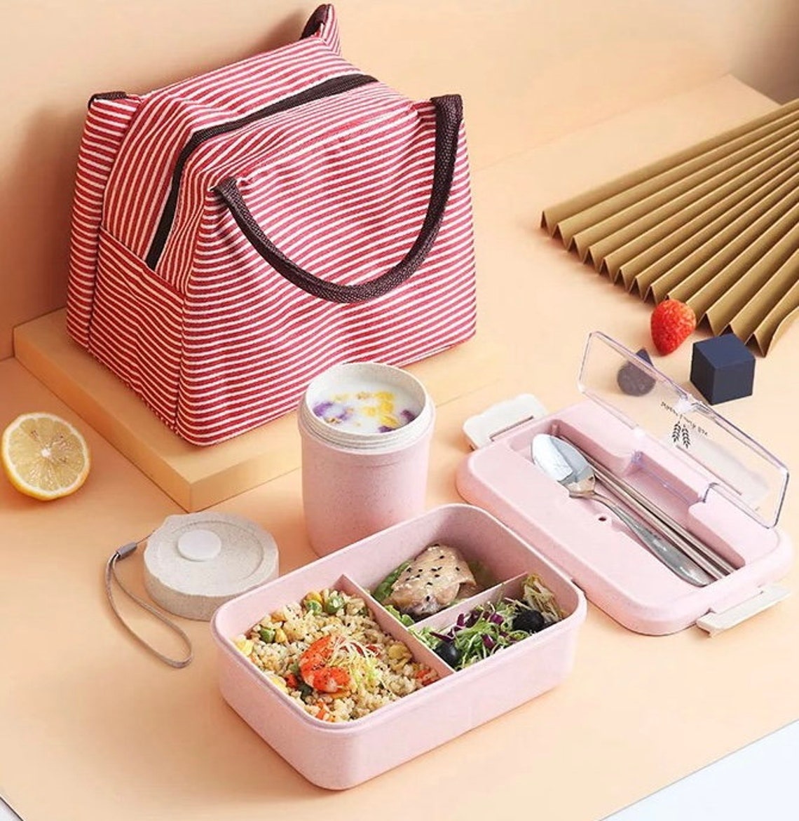 Eco-friendly Leakproof Bento Box Set Bento Box Lunch Box - Etsy
