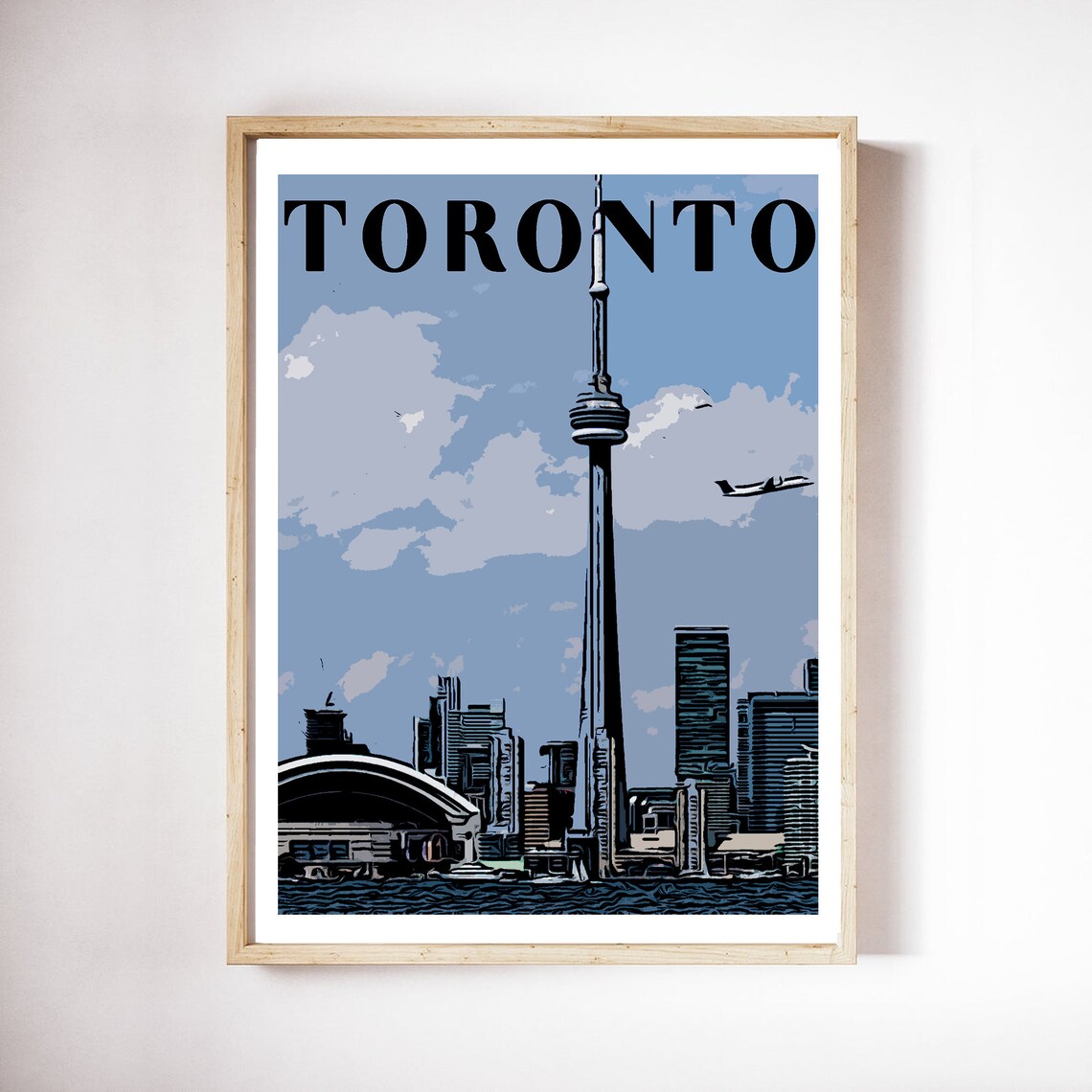 Toronto illustration Toronto poster Canada print Toronto | Etsy