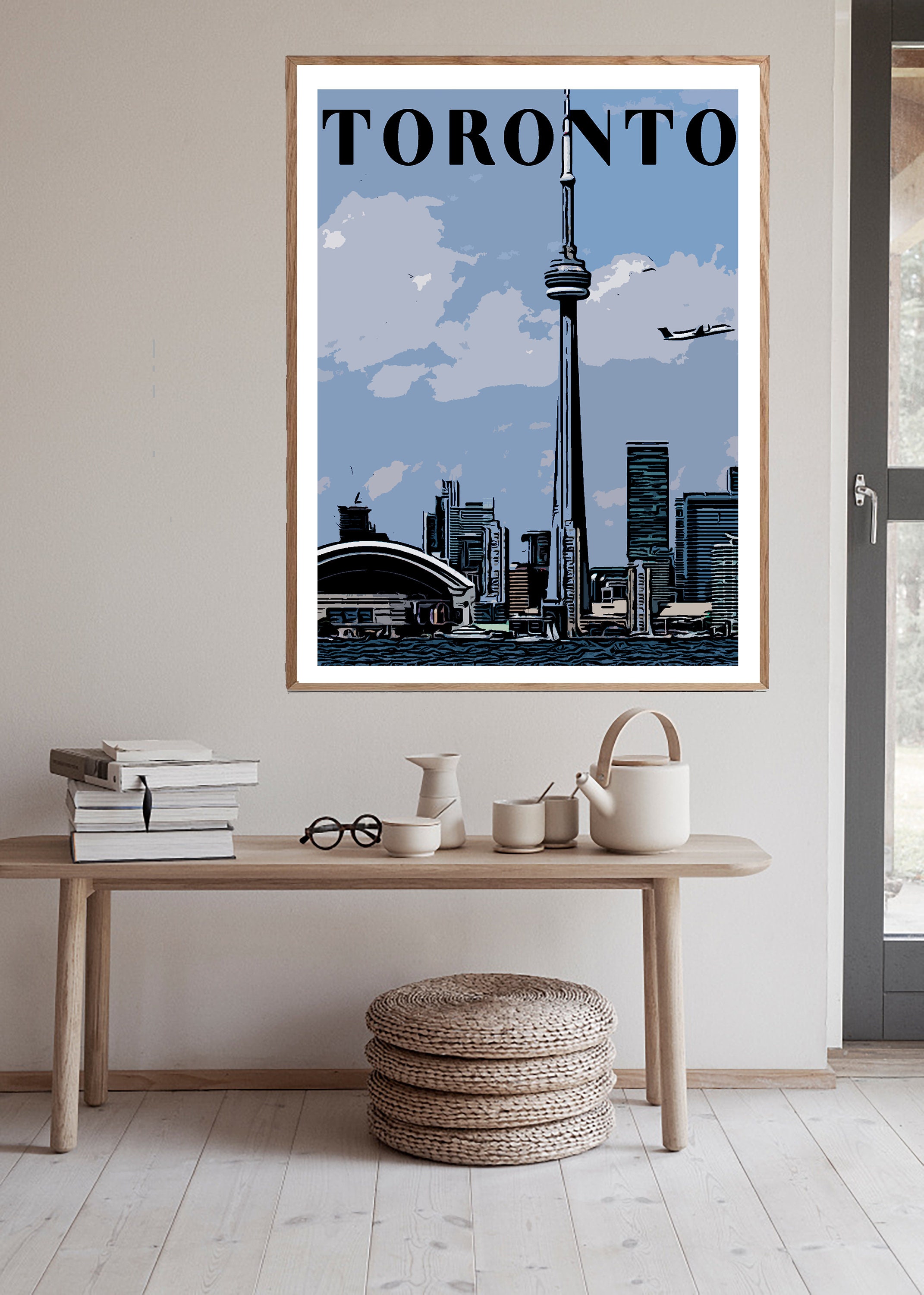 Toronto illustration Toronto poster Canada print Toronto | Etsy