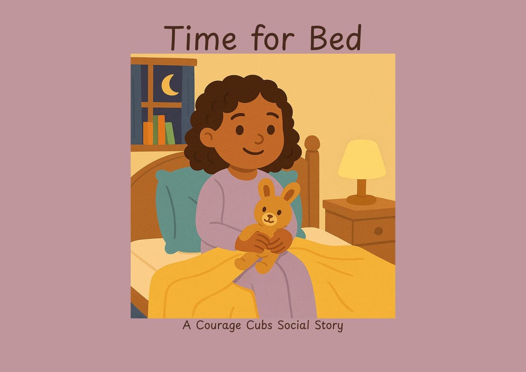 Time for Bed – Printable Social Story for Autistic, Anxious ...
