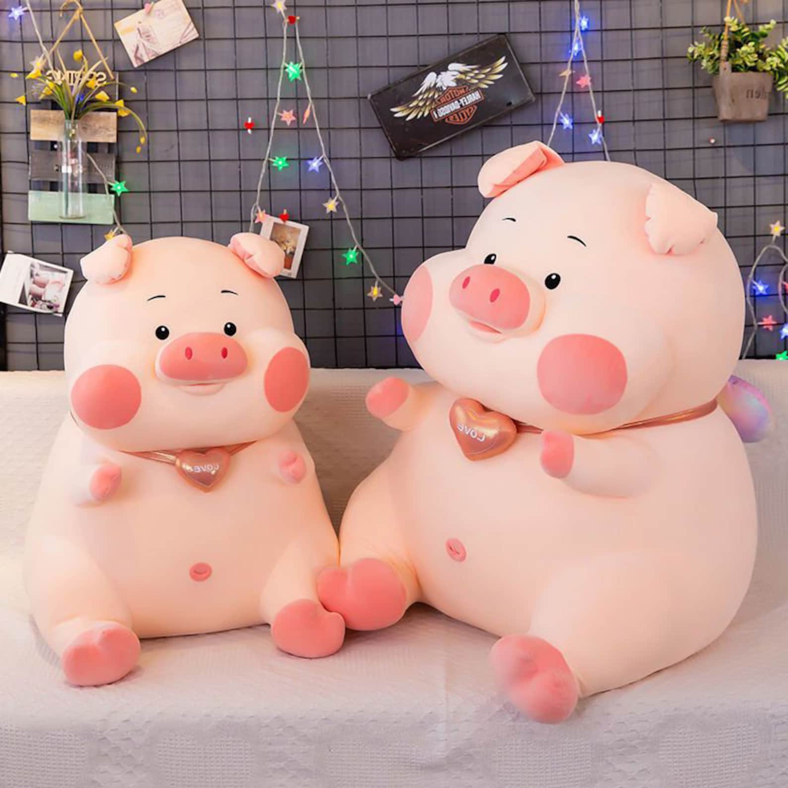 Giant Pig Stuffed Animal Plush Toy Pink Pig Plushies Kawaii | Etsy
