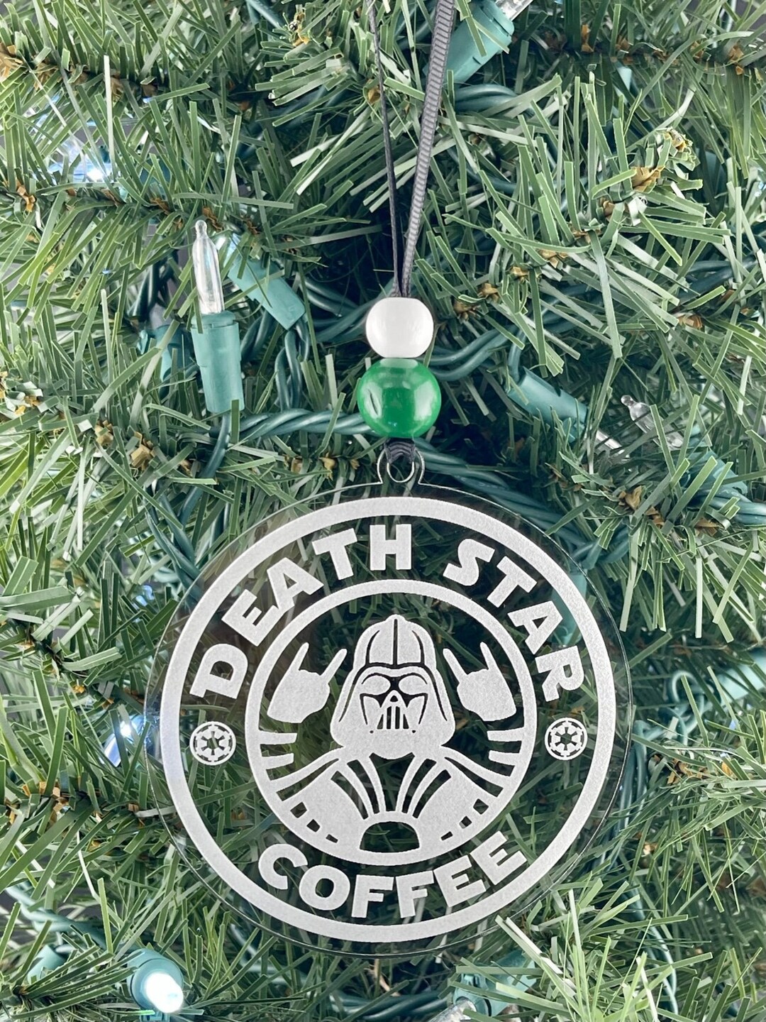 Darth Vader Death Star Coffee Starbucks-inspired Ornament Unique Disney ...