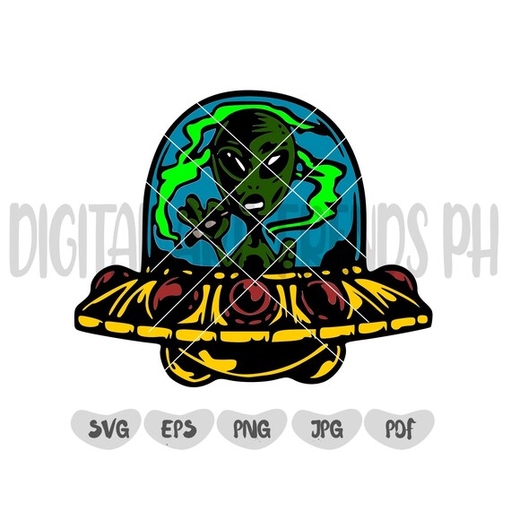 Alien Smoking Joint Svg Alien Smoking Weed Svg Smoking | Etsy