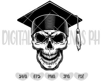 Skull Graduation Cap - Etsy