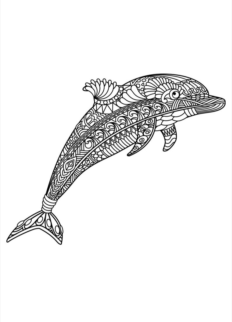 Animals Mandala Coloring Book - Instant Digital Download - Printable ...