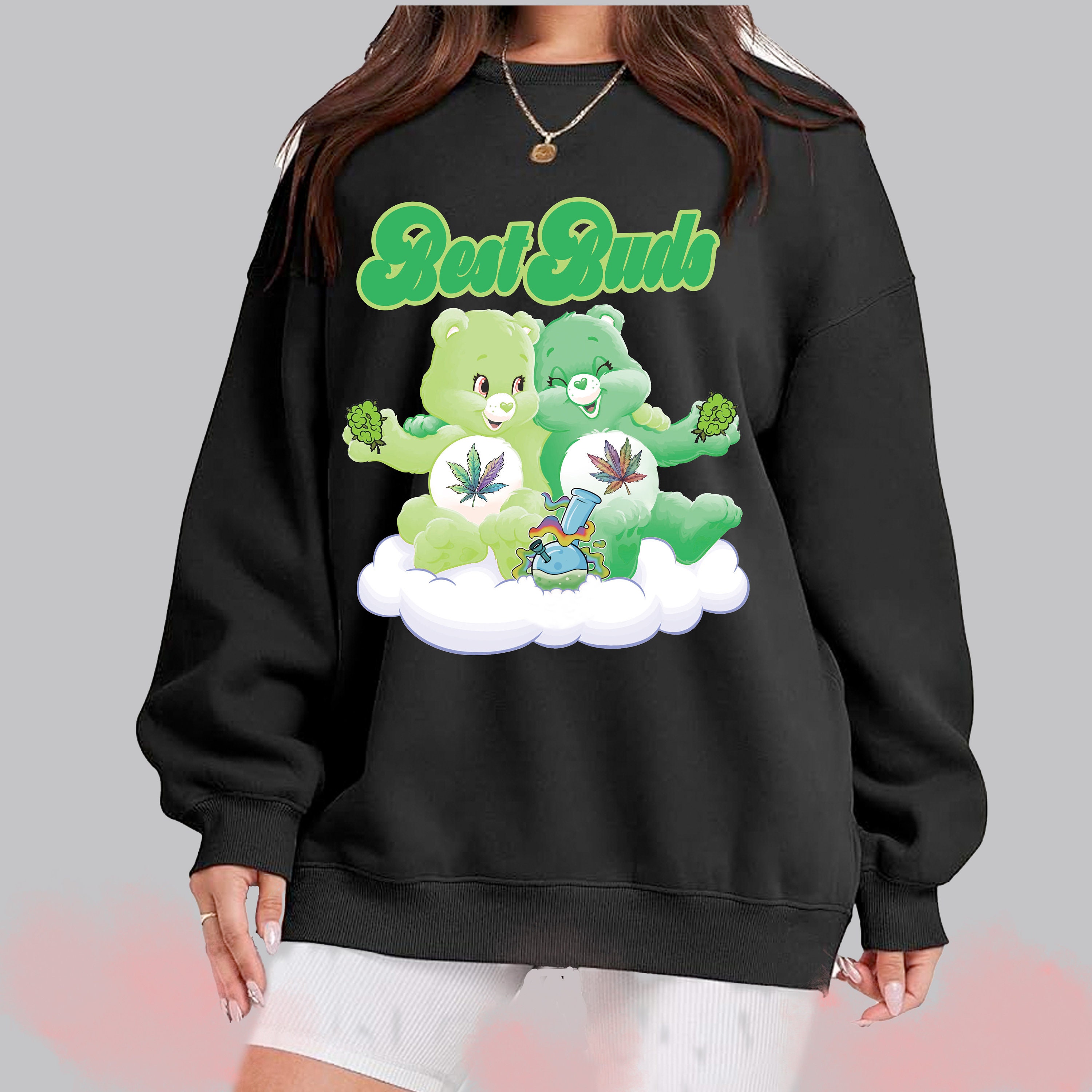 Funny Retro Cartoon Pot Bears Best Buds Weed Marijuana Leafs Shirt ...