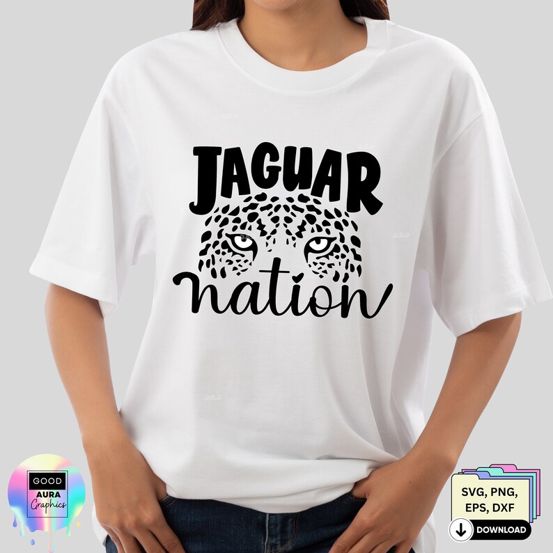 Jaguar Nation SVG PNG | Jaguars Mascot Svg | Jaguars Cheer or Sports Shirt Cut File | School ...