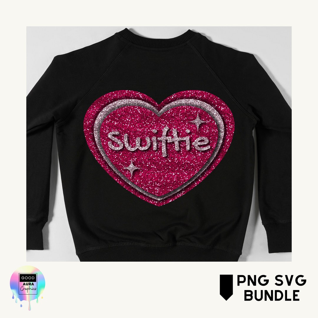 Swiftie PNG Red Sequins Heart PNG SVG Bundle Valentines Day Shirt ...