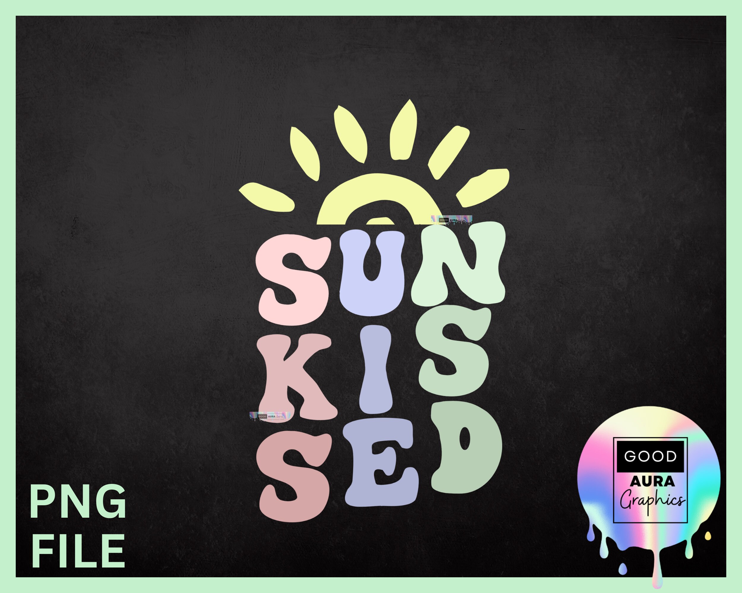 Groovy Sunkissed PNG SVG Retro Sunshine Designs Downloads Summer T ...
