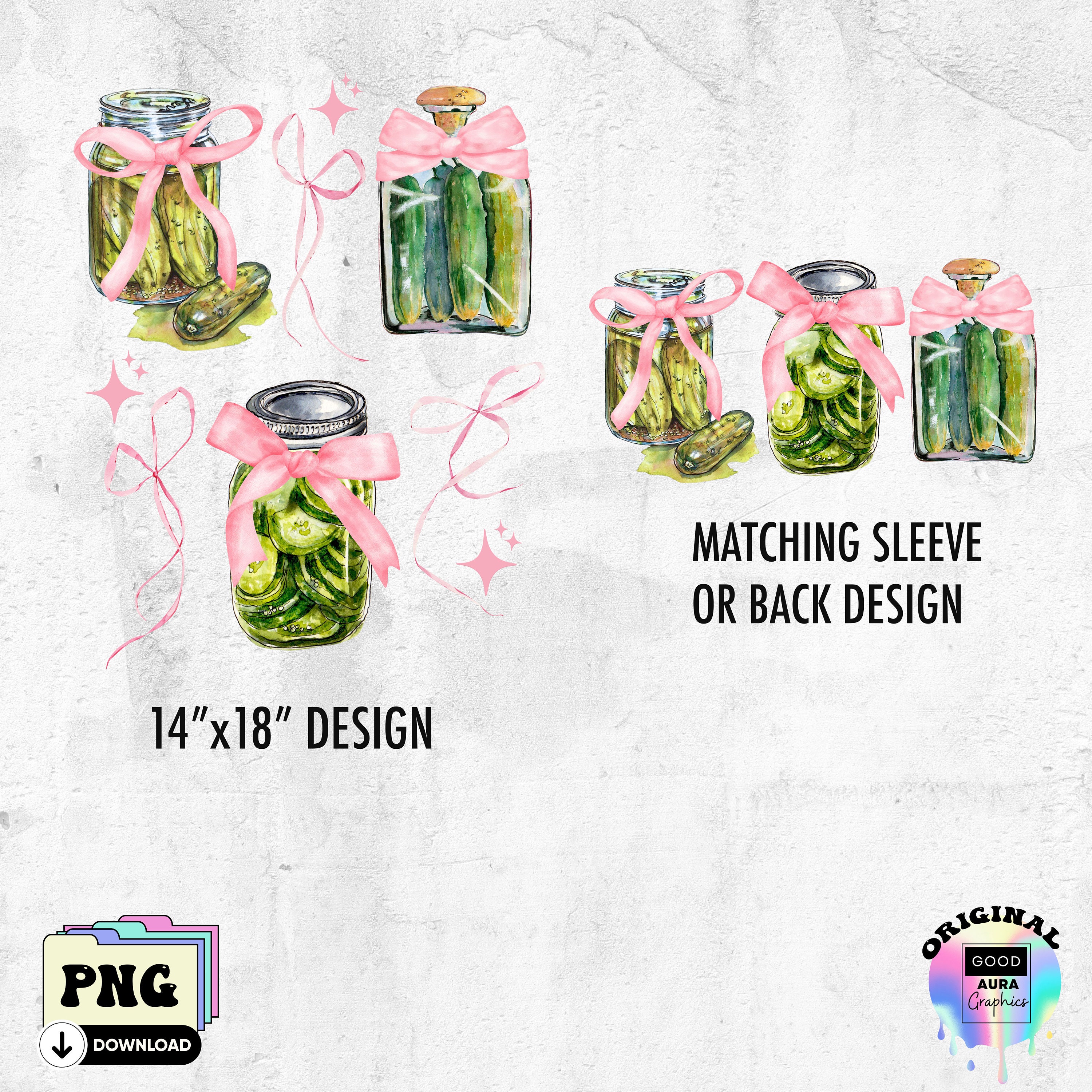 Pretty Pickles Sublimation Png File | Pink Coquette Bow Trendy Ribbon ...