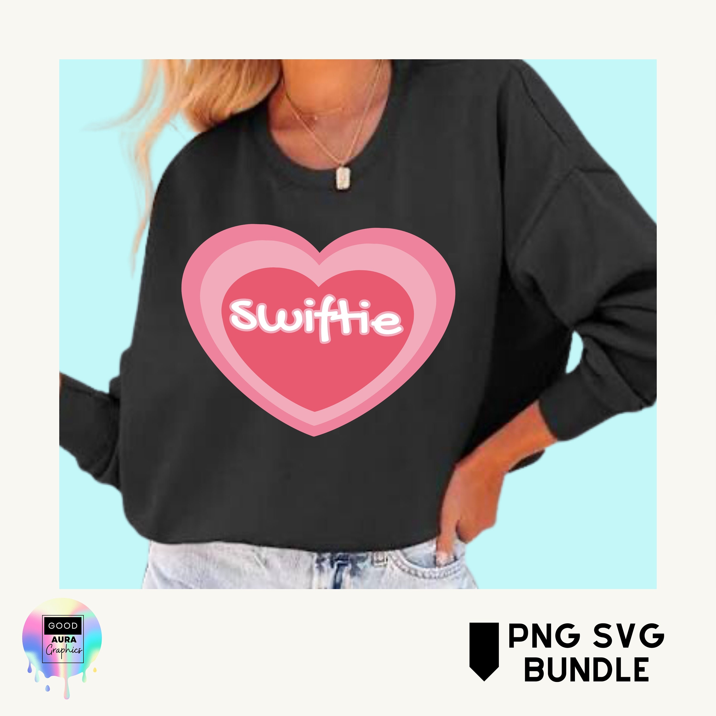 Swiftie PNG Red Sequins Heart PNG SVG Bundle Valentines Day Shirt ...