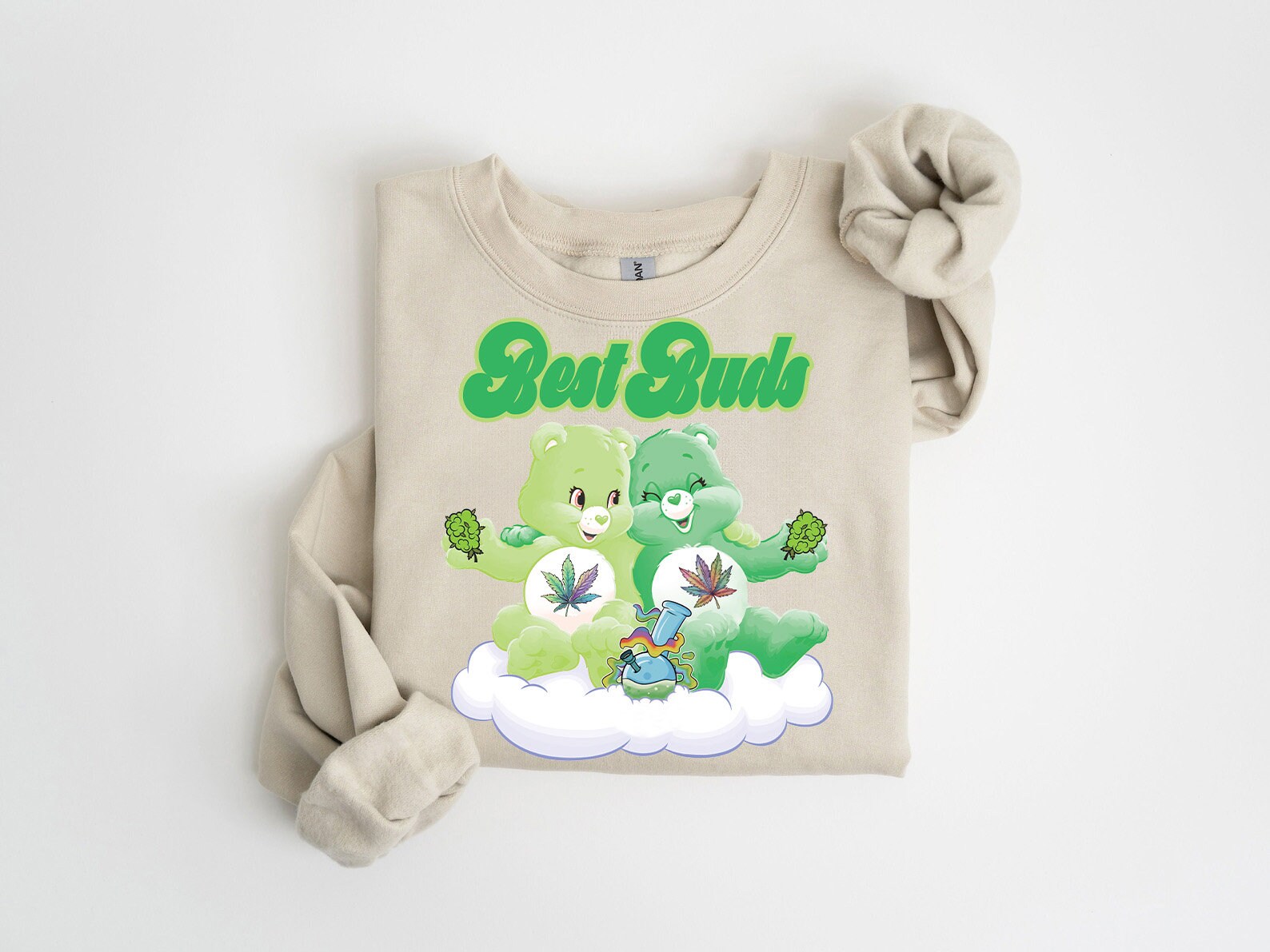 Funny Retro Cartoon Pot Bears Best Buds Weed Marijuana Leafs Shirt ...