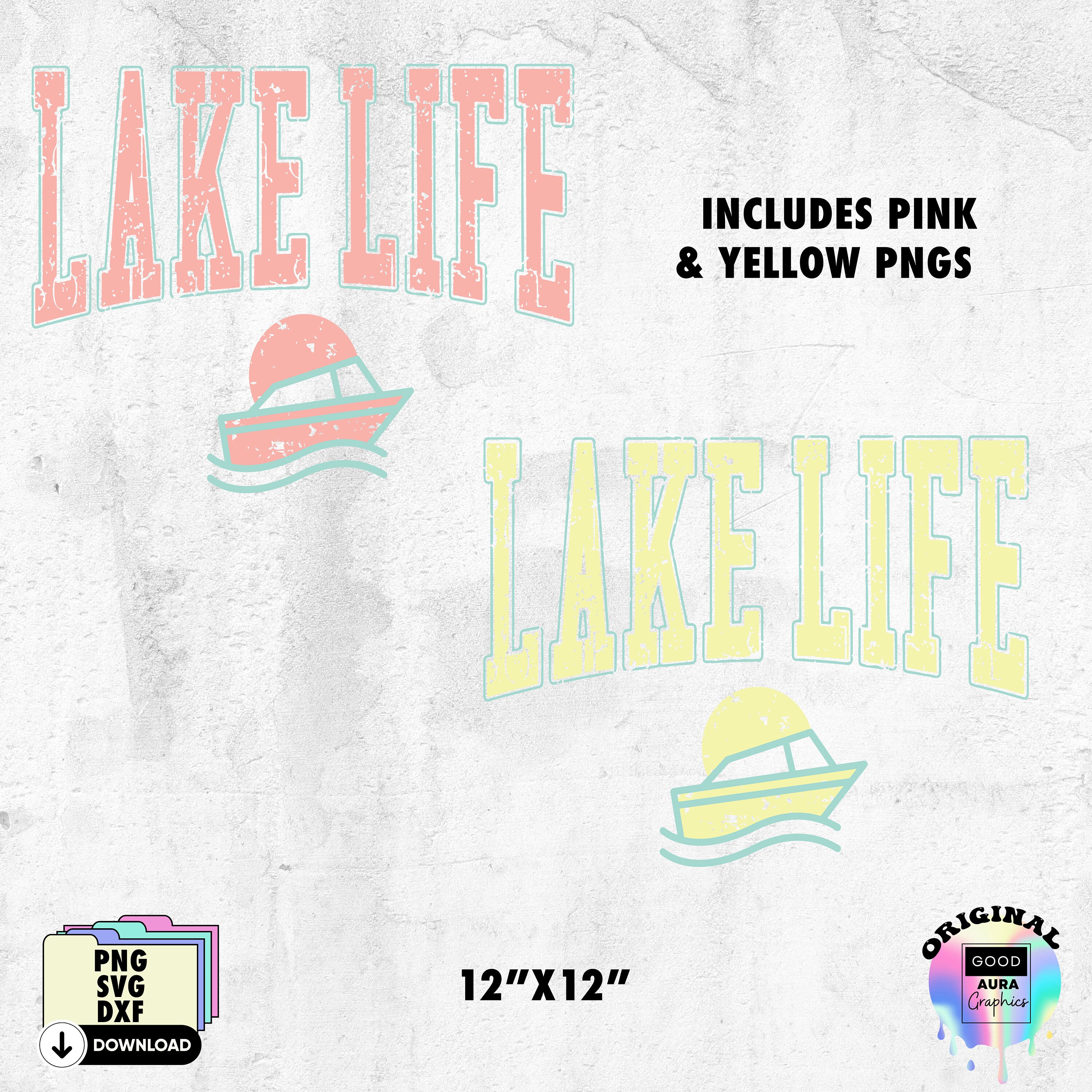 Preppy Lake Life Retro Trendy Svg Png Bundle Sun Boat Varsity Letters ...