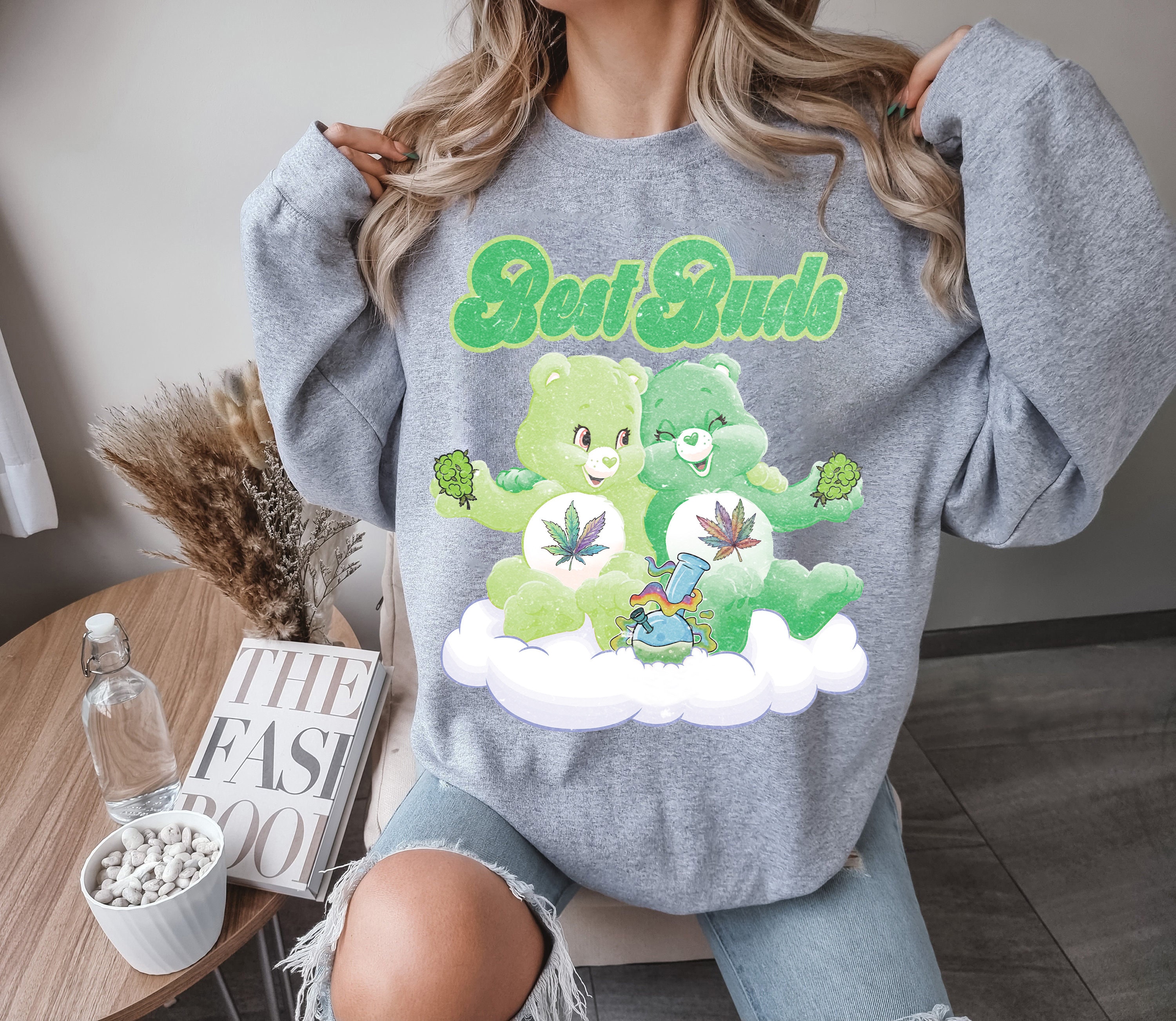 Funny Retro Cartoon Pot Bears Best Buds Weed Marijuana Leafs Shirt ...