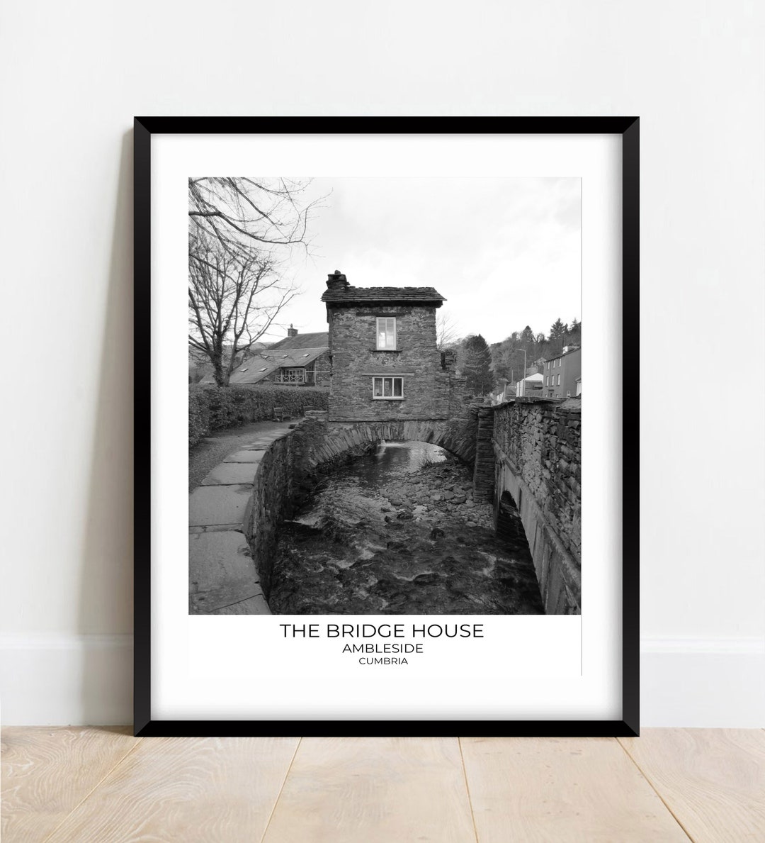 The Bridge House, Ambleside, Cumbria Black and White Photography Print ...
