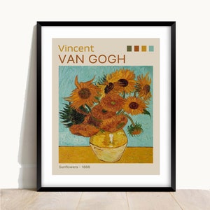 Vincent Van Gogh Sunflowers, Print, Bedroom, Lounge, Gift Ideas, Wall ...