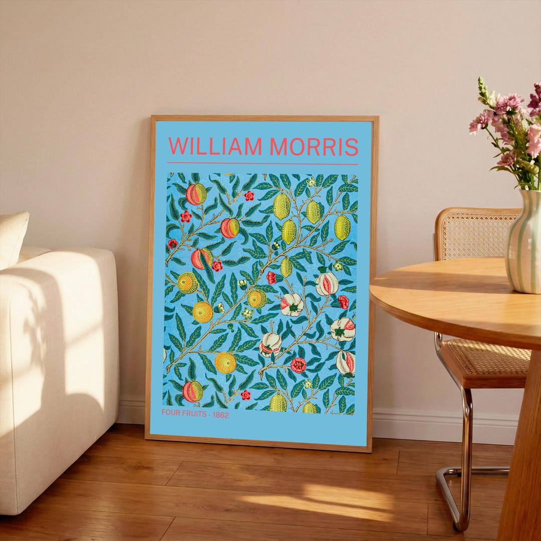 William Morris Four Fruits Print: Art Nouveau Home Decor - Etsy