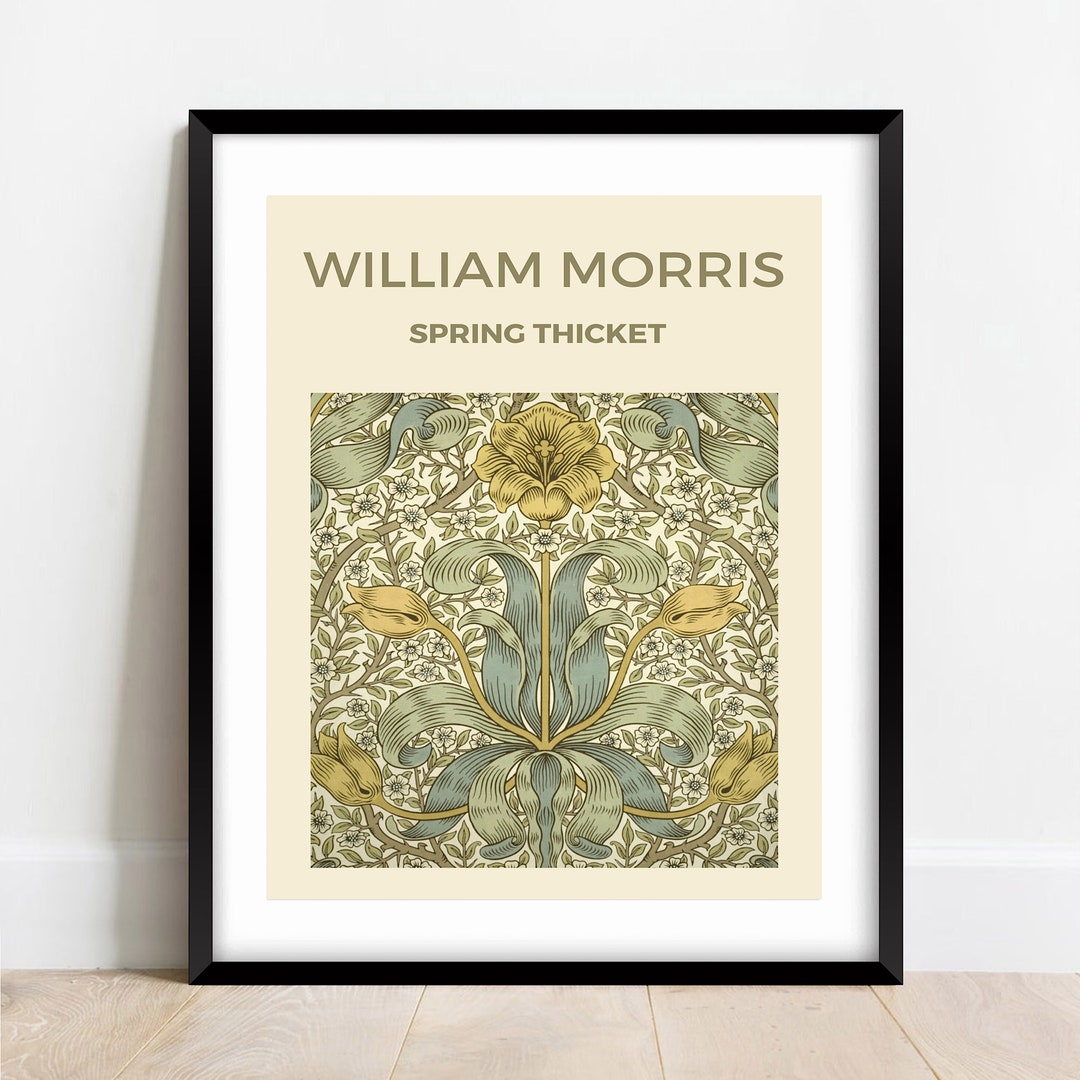 William Morris 'spring Thicket' Art Nouveau Exhibition Poster - Etsy