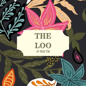 The Loo Print, Personalised Poster, Bathroom Wall Art, Birds ...