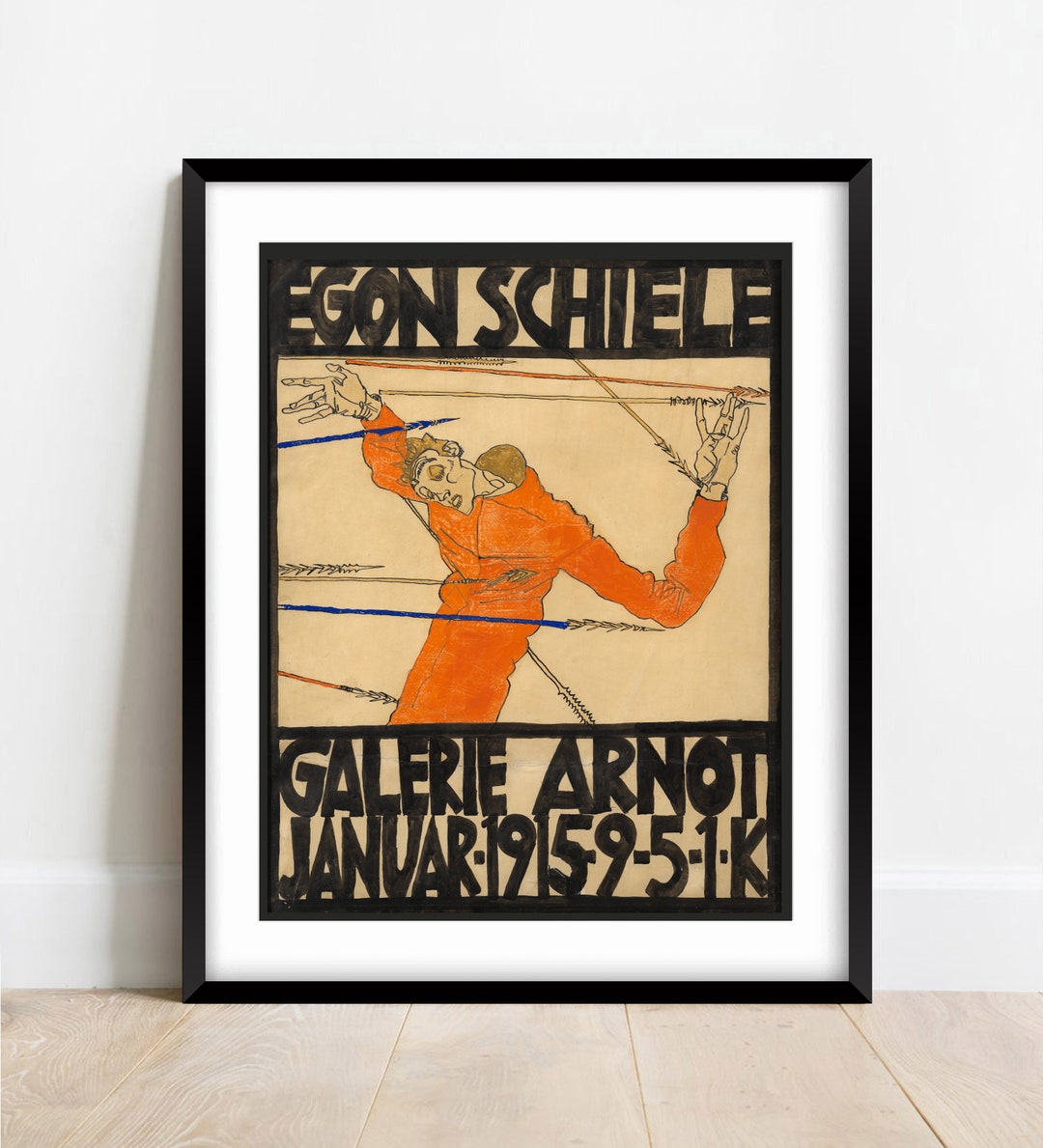 Egon Schiele Exhibition Print: Galerie Arnot, Expressionism Art - Etsy