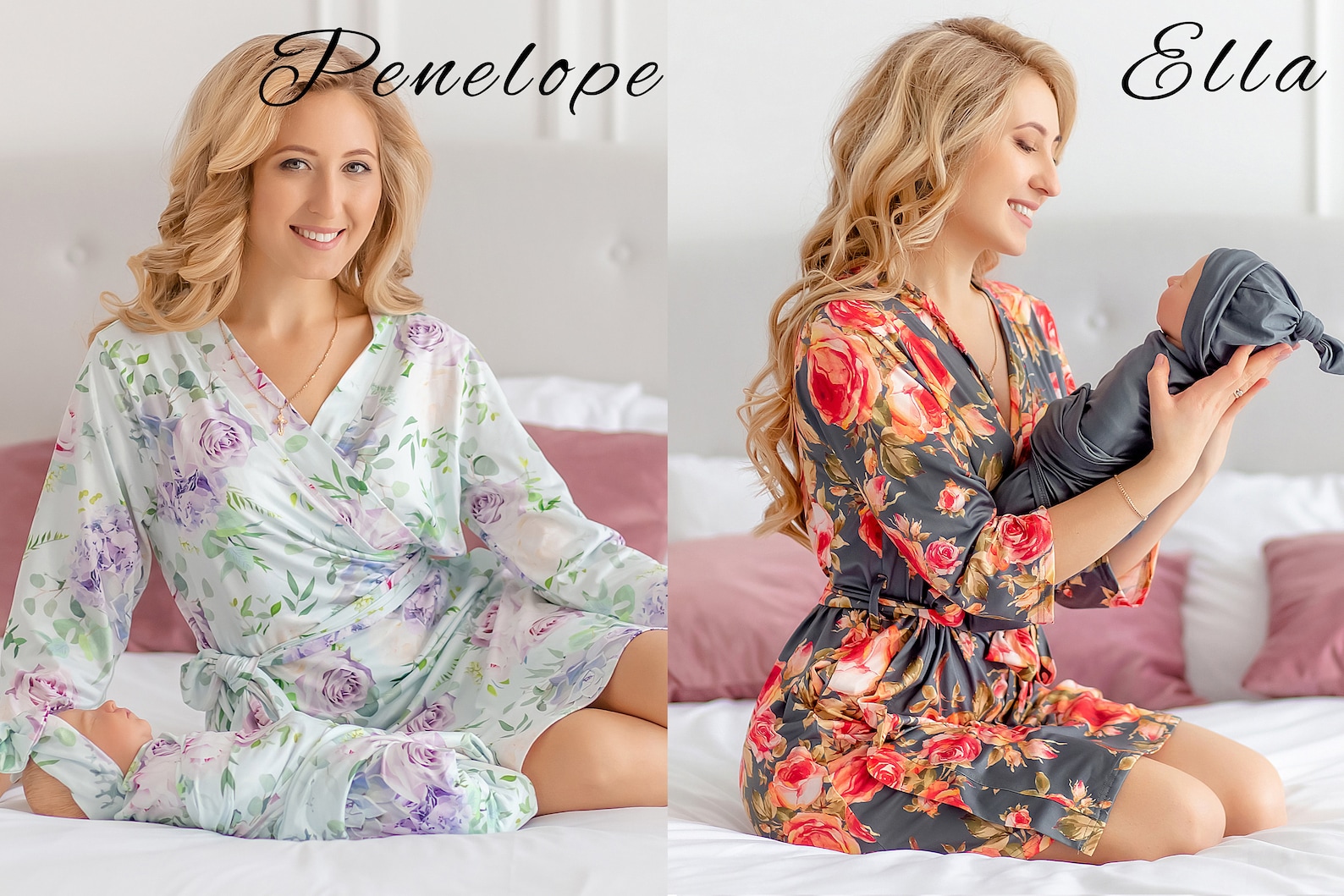 Matching Robe and Swaddle Set Mom and Baby, Maternity Robe and Matching ...